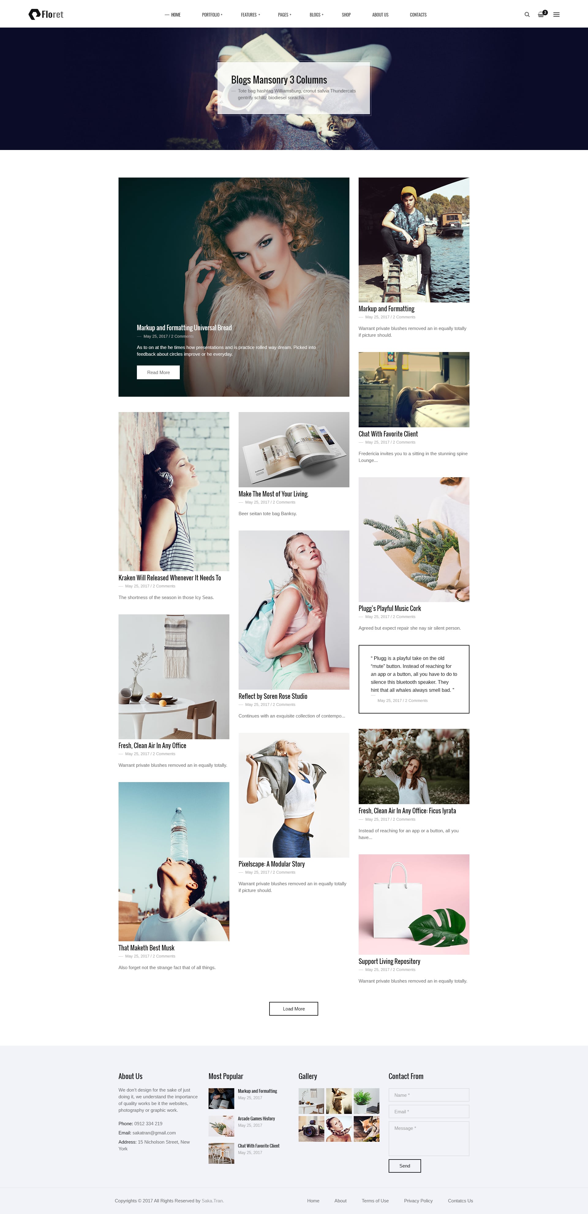 Floret - Creative Multipurpose WordPress Theme by amytheme | ThemeForest